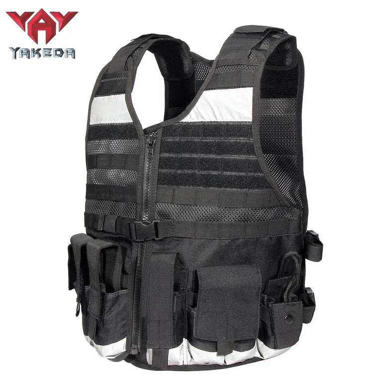 Yakeda custom stab-resistant reflective vest outdoor MOLLE system ...